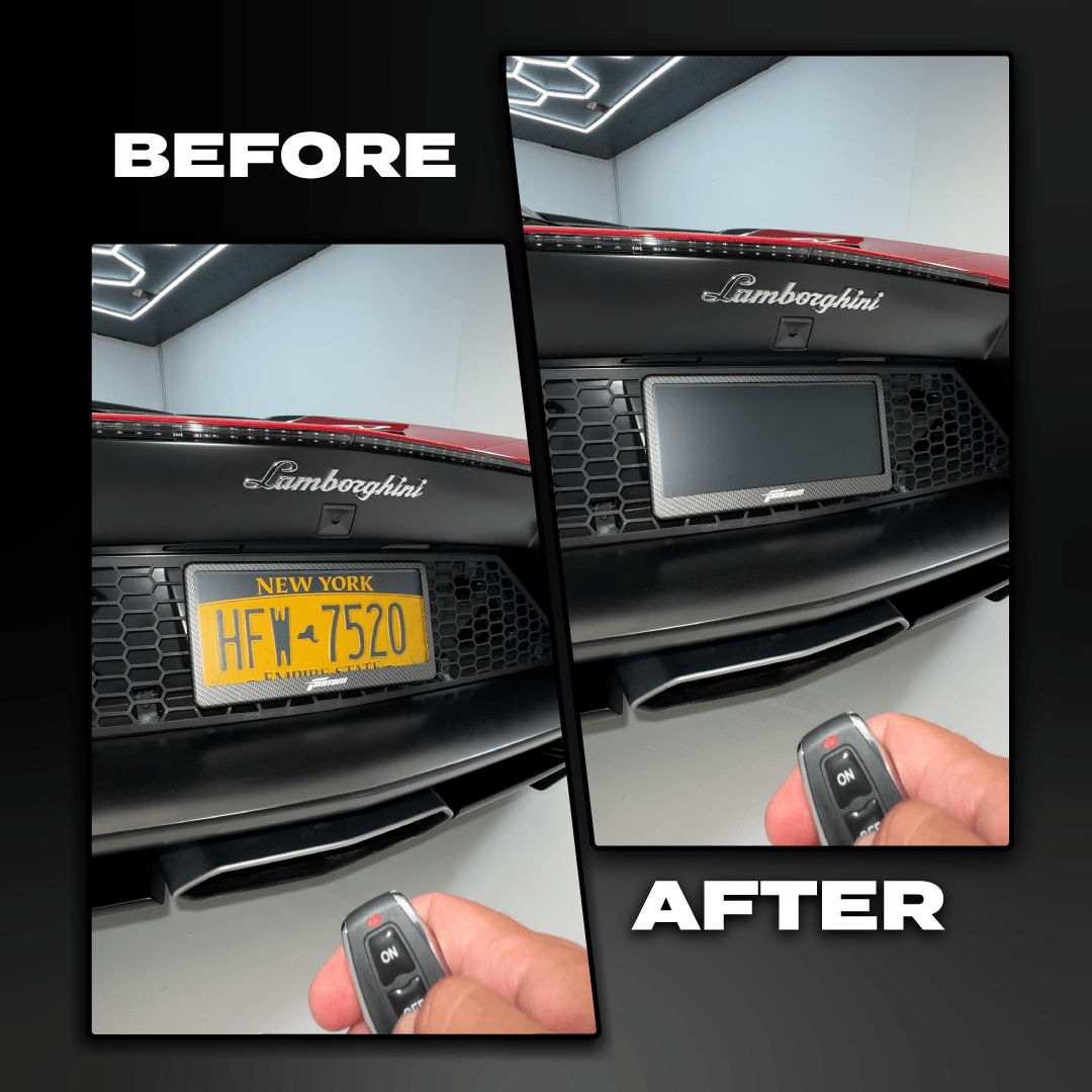 Blackout License Plate Privacy Cover Universal Fit Fantom® – FantomTec