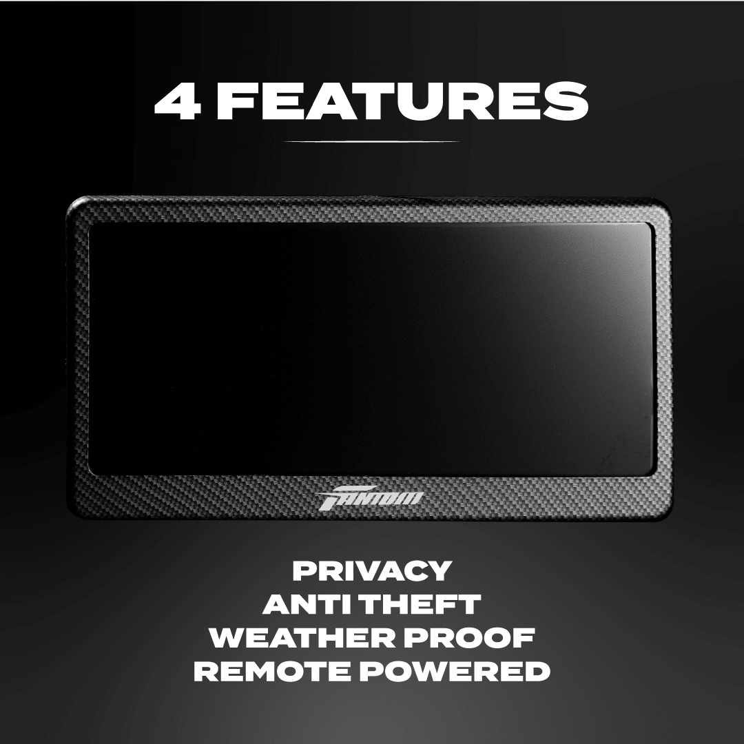 Blackout License Plate Privacy Cover Universal Fit Fantom® – FantomTec