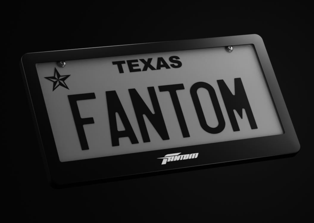 Privacy Blackout Plate Cover For License Plate Universal Fit Fantom ...